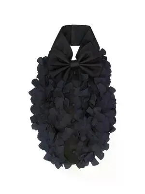 Emporio Armani Bow-detail Floral-appliqué Suit Accessory - Blue