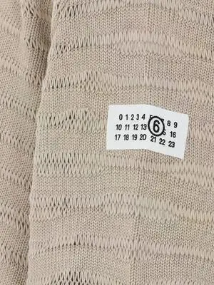 MAISON MARGIELA Open-knit Logo-patch Sweater