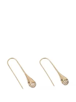 Dkny Crystal-embellished Drop Earrings - Gold
