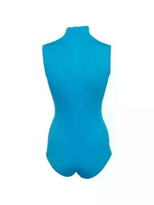 Prada Sleeveless Zip-up Swimsuit