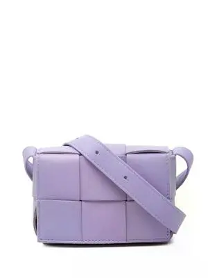 Bottega Veneta Extra Mini Nappa Maxi Intrecciato Cassette Crossbody Bag - Purple