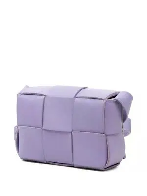 Bottega Veneta Extra Mini Nappa Maxi Intrecciato Cassette Crossbody Bag - Purple