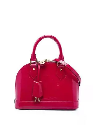 LOUIS VUITTON 2013 Monogram Vernis Alma Bb Satchel - Pink