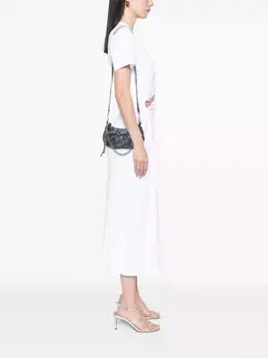 Balenciaga 2022 Mini Bb Monogram Denim Le Cagole Satchel