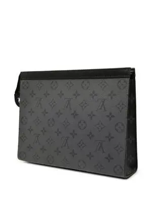 LOUIS VUITTON Monogram Eclipse Reverse Pochette Voyage Mm Clutch Bag