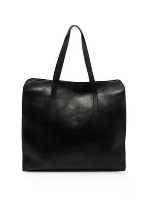 THE ROW Ben Leather Tote Bag - Black