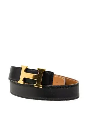 Hermès 2001 Box Calf Constance H Reversible Belt