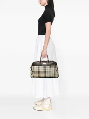 Burberry 2000-2017 House Check Canvas Travel Bag