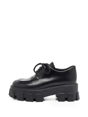 Prada Monolith Derby Shoes - Black