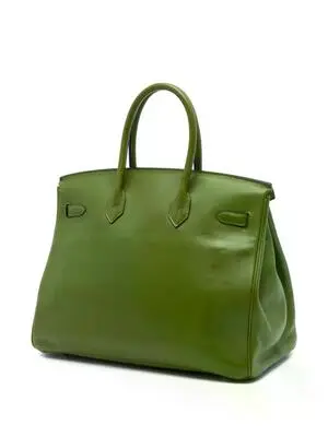 Hermès 2008 Swift Birkin Retourne 35 Handbag - Green