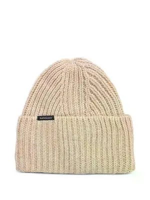 PEAK PERFORMANCE Peak Performance Ribbed Knit Beanie Hat Neutrals