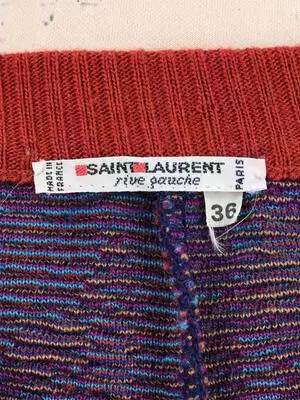 Saint Laurent Rive Gauche Abstract-pattern Trousers