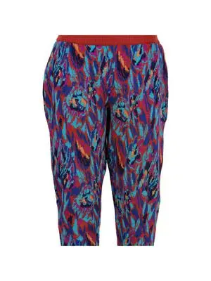 Saint Laurent Rive Gauche Abstract Pattern Knitted Trousers