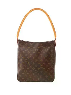 LOUIS VUITTON 2000 Monogram Looping Gm Shoulder Bag - Brown
