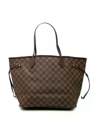 LOUIS VUITTON 2009 Damier Ebene Neverfull Mm Tote Bag - Brown