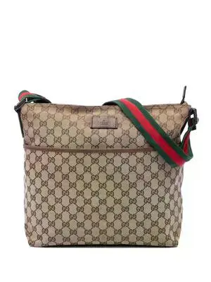 Gucci 2016-2026 Gg Canvas Web Crossbody Bag - Neutrals