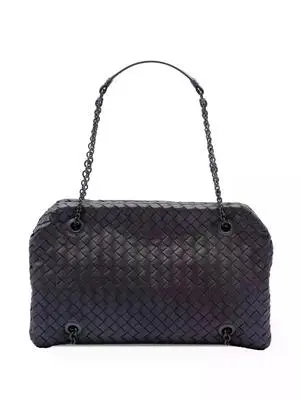 Bottega Veneta 2012-2026 Nappa Intrecciato Duo Shoulder Bag - Purple