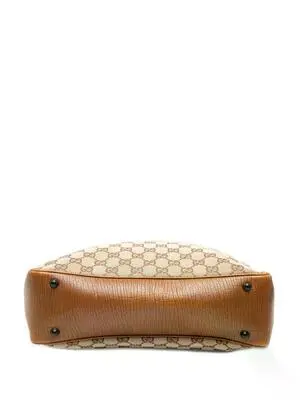 Gucci Gg Canvas Bamboo Tote Bag