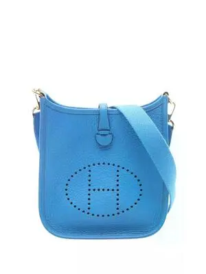 Hermès Clemence Evelyne Amazone Tpm Crossbody Bag - Blue