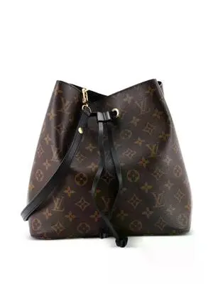 LOUIS VUITTON Louis Vuitton Monogram Canvas Neonoe Bucket Bag Black