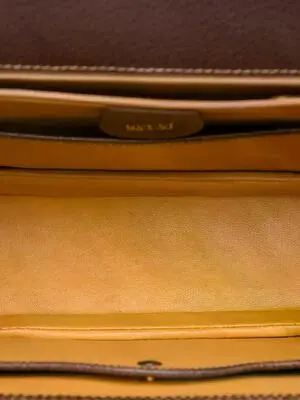 Gucci 2000-2015 Grained Calfskin Bamboo Night Satchel
