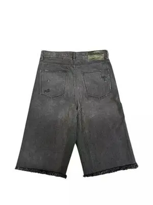 SEKRIT Chopper Studded Denim Shorts