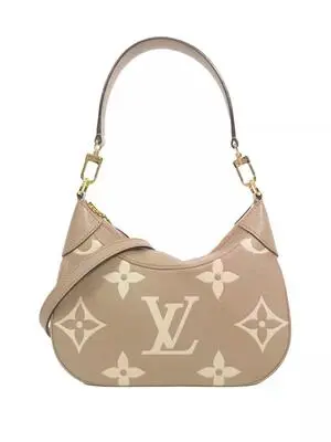 LOUIS VUITTON 2021-2026 Bicolor Monogram Empreinte Bagatelle Satchel - Brown
