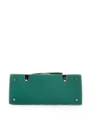 Goyard Saigon Top Handle Bag Coated Canvas With Leather Pm Satchel