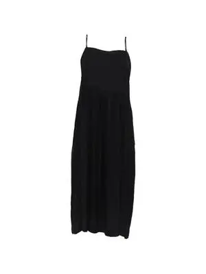 ISABEL MARANT VINTAGE Square-neckline Midi Dress - Black