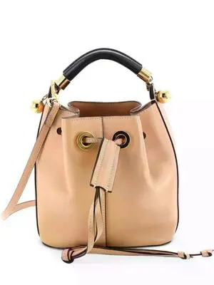 Chloé Gala Leather Bucket Bag - Neutrals