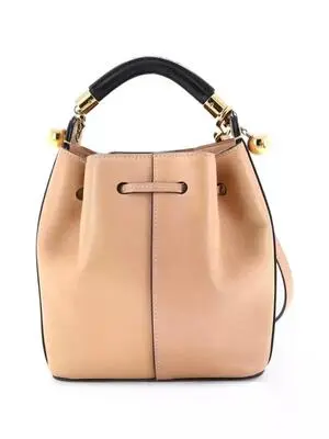 Chloé Gala Leather Bucket Bag - Neutrals