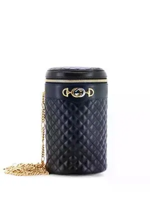 Gucci Trapuntata Belt Bag Quilted Leather Crossbody Bag - Black