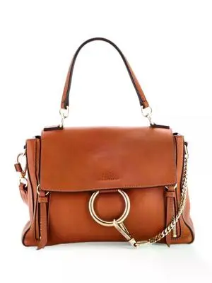 Chloé Faye Day Bag Leather Small Satchel - Brown