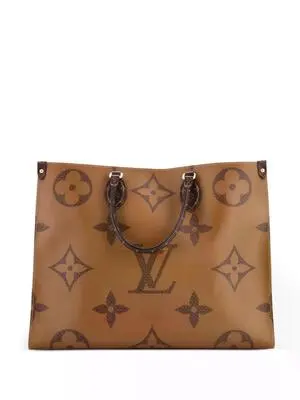 LOUIS VUITTON Onthego Reverse Monogram Giant Gm Tote Bag - Brown