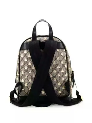Gucci Zip Pocket Printed Gg Coated Canvas Small Backpack