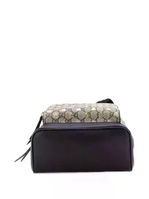 Gucci Zip Pocket Printed Gg Coated Canvas Small Backpack