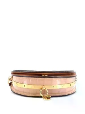 Chloé Nile Crocodile Embossed Leather Mini Crossbody Bag - Neutrals