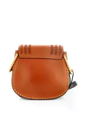 Chloé Hudson Handbag Whipstitch Leather Small Crossbody Bag - Brown