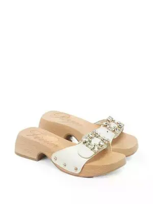 ROGER VIVIER Crystal-embellished Clogs