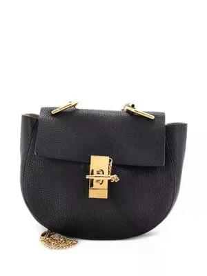 Chloé Chloé Drew Leather Small Crossbody Bag Black