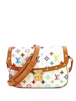 LOUIS VUITTON Sologne Monogram Multicolor Crossbody Bag - White