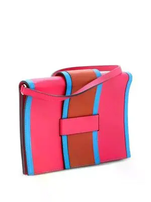 Hermès H Passant Clutch Shoulder Bag Evercolor - Blue