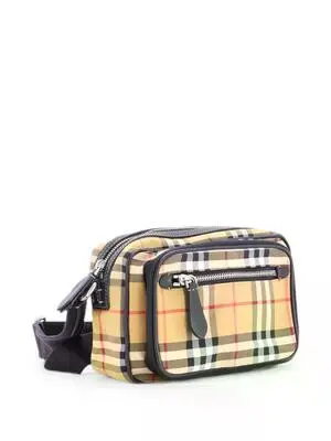 Burberry Vintage Check Canvas Crossbody Bag
