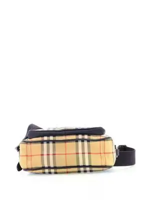 Burberry Vintage Check Canvas Crossbody Bag