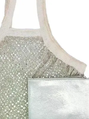 CIRCUS HOTEL Metallic Effect Mesh Shoulder Bag