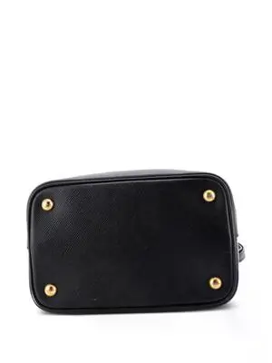 Prada Saffiano Leather Bucket Bag - Black