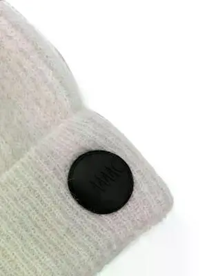 MMC STUDIO Logo-patch Ribbed-knit Beanie Hat