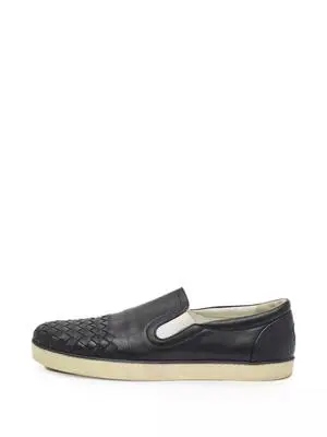 Bottega Veneta Dodger Intrecciato Sneakers - Black