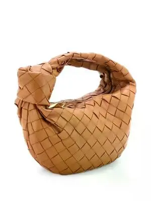 Bottega Veneta Bv Jodie Intrecciato Nappa Mini Hobo Bag - Brown