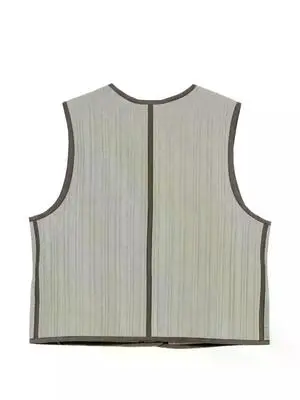 Soeur Hima Quilted Contrast-trim Gilet
